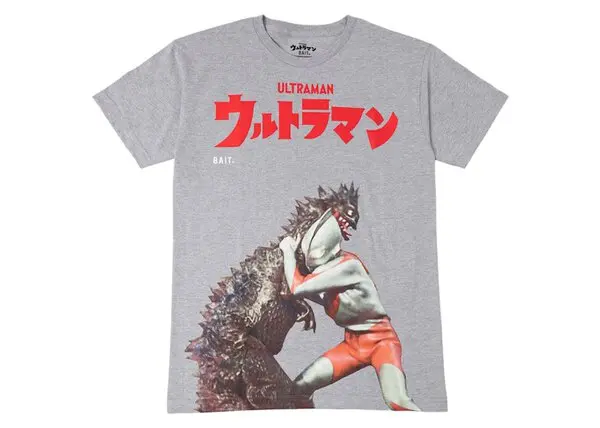 BAIT X Ultraman Fight Tee Shirt - Gray