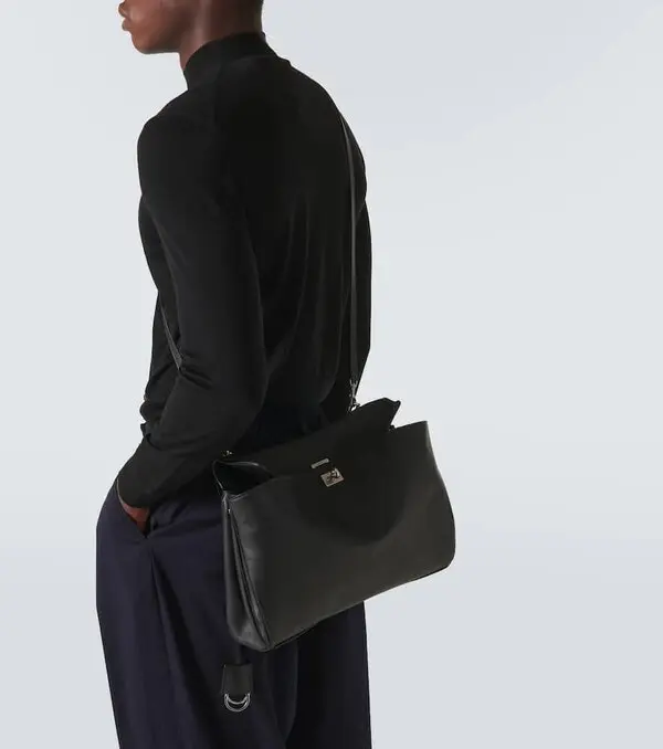 Balenciaga Rodeo Medium Leather Shoulder Bag