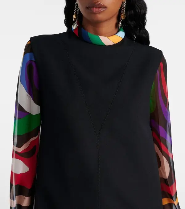 Emilio Pucci Marmo Cady Shift Dress