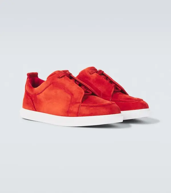 CHRISTIAN LOUBOUTIN Jimmy Suede Sneakers - Red