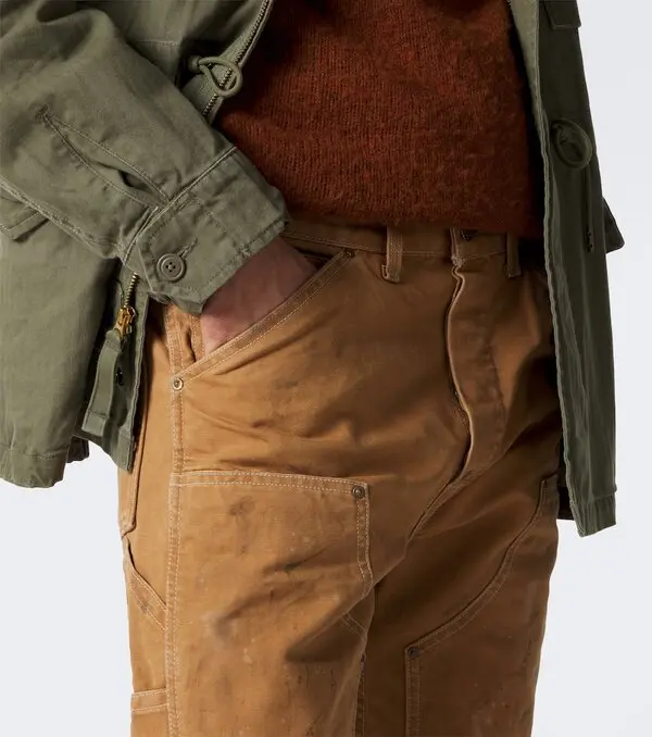 Ralph Lauren Hamilton Cotton Canvas Straight Pants