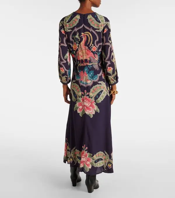 Etro Floral Print Maxi Dress
