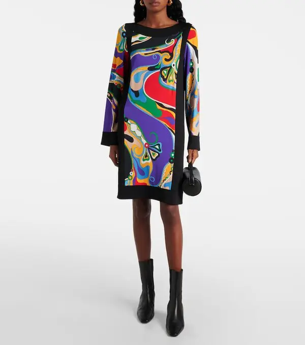 Emilio Pucci Orchidee Shift Dress - Multicoloured