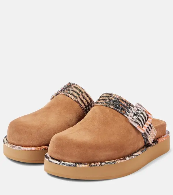 Missoni Suede Clogs