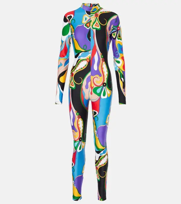 Emilio Pucci Orchidee Printed Catsuit - Multicoloured