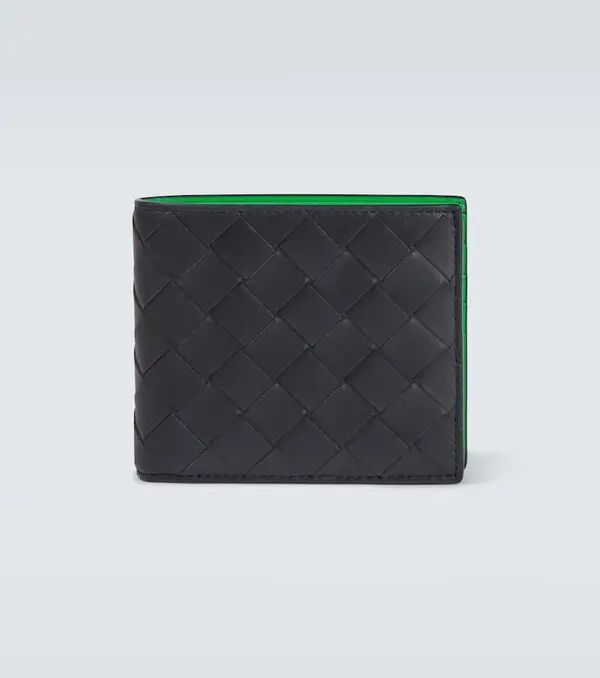 Bottega Veneta Intrecciato Leather Bifold Wallet - Black