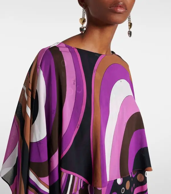 Emilio Pucci Iride Printed Silk Maxi Dress - Multicoloured