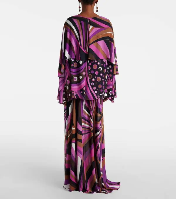 Emilio Pucci Iride Printed Silk Maxi Dress - Multicoloured