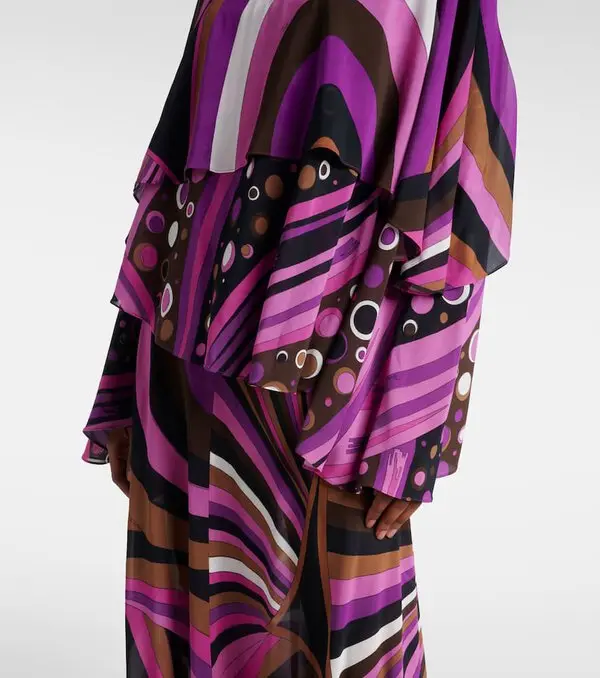 Emilio Pucci Iride Printed Silk Maxi Dress - Multicoloured