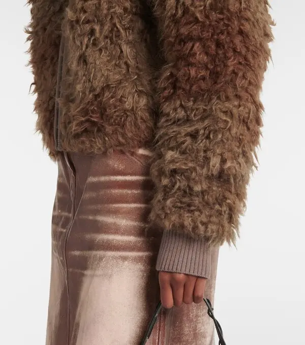 Acne Studios Faux-Fur Jacket In Brown - 30% Off | Editorialist