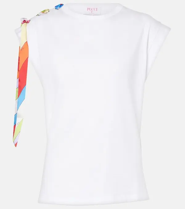 Emilio Pucci Iride Cotton Jersey T-shirt - White