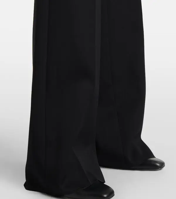 Valentino Garavani Grisaille Virgin Wool Straight Pants