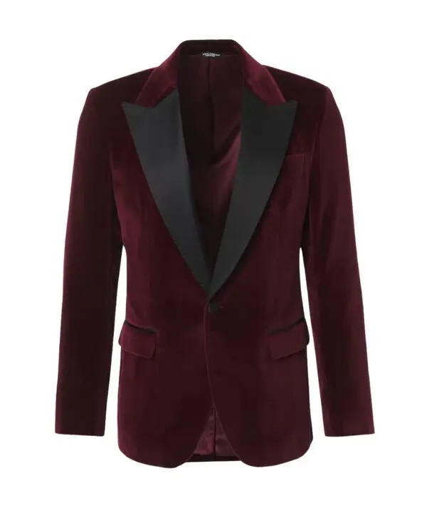 Dolce & Gabbana Cotton-blend Velvet Tuxedo Jacket