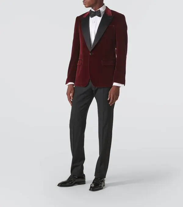 Dolce & Gabbana Cotton-blend Velvet Tuxedo Jacket