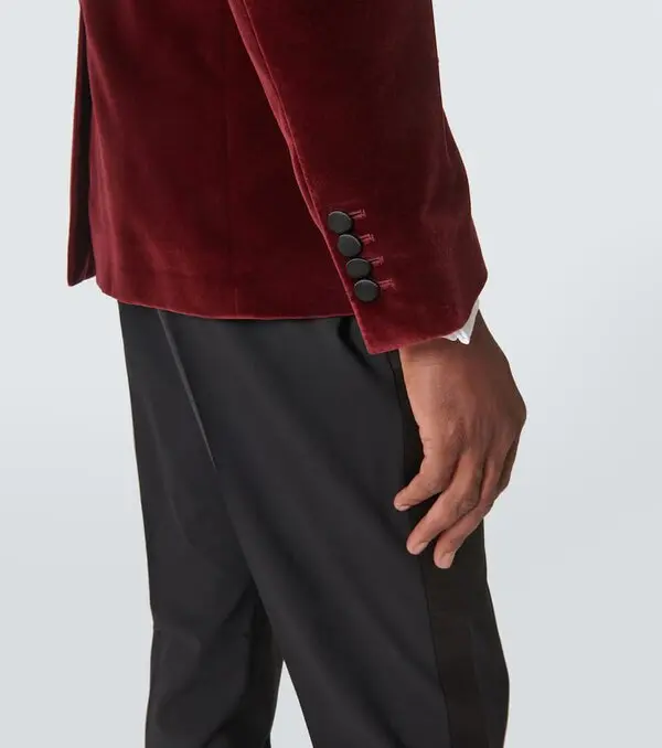Dolce & Gabbana Cotton-blend Velvet Tuxedo Jacket