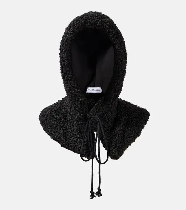 Ruslan Baginskiy Faux Shearling Hood - Black