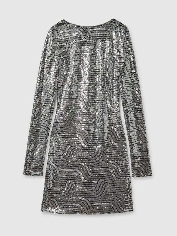Halston Tala Sequined Mini Dress