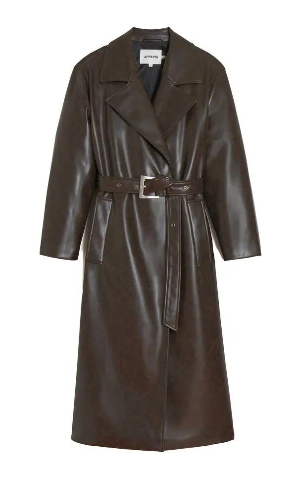 Apparis - Apparis Tate Recycled Leather Trench Coat