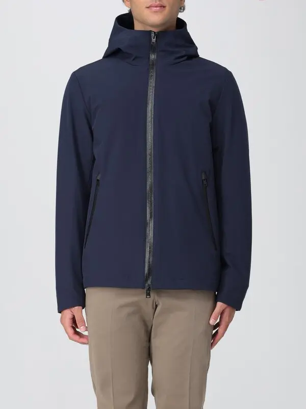 Woolrich Hooded Zip-up Jacket - Blue
