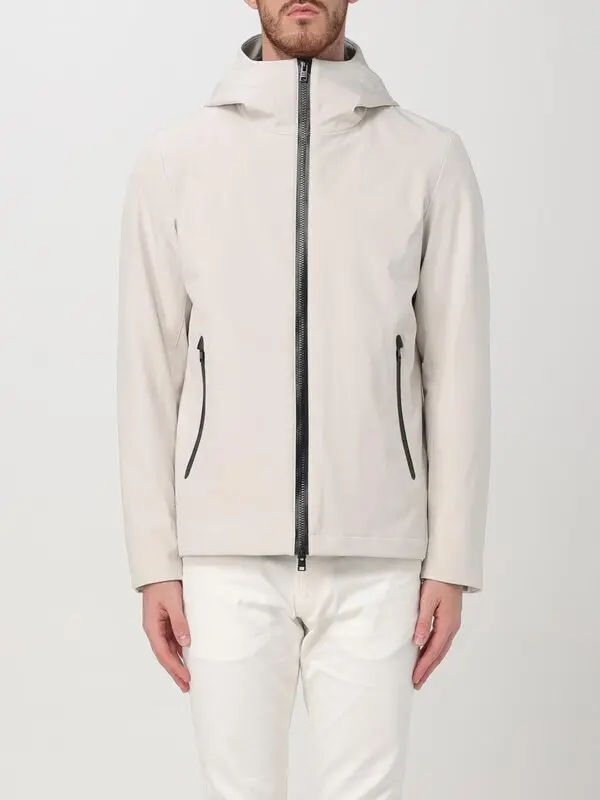Woolrich Hooded Zip-up Jacket - Sand