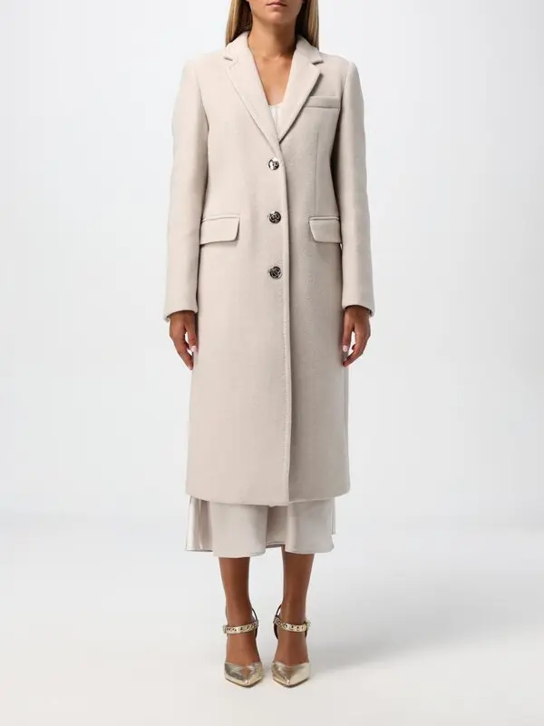 Liu Jo Single Breasted Coat - Beige