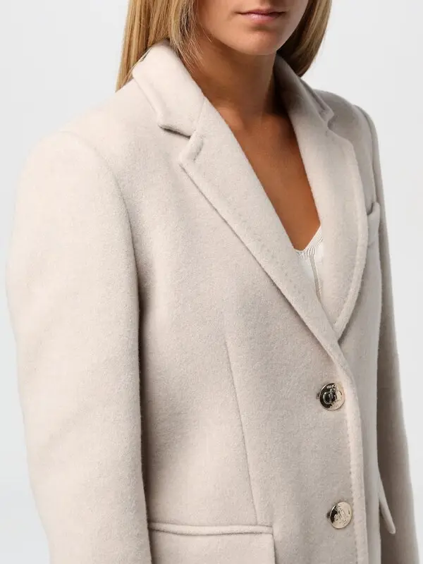 Liu Jo Single Breasted Coat - Beige