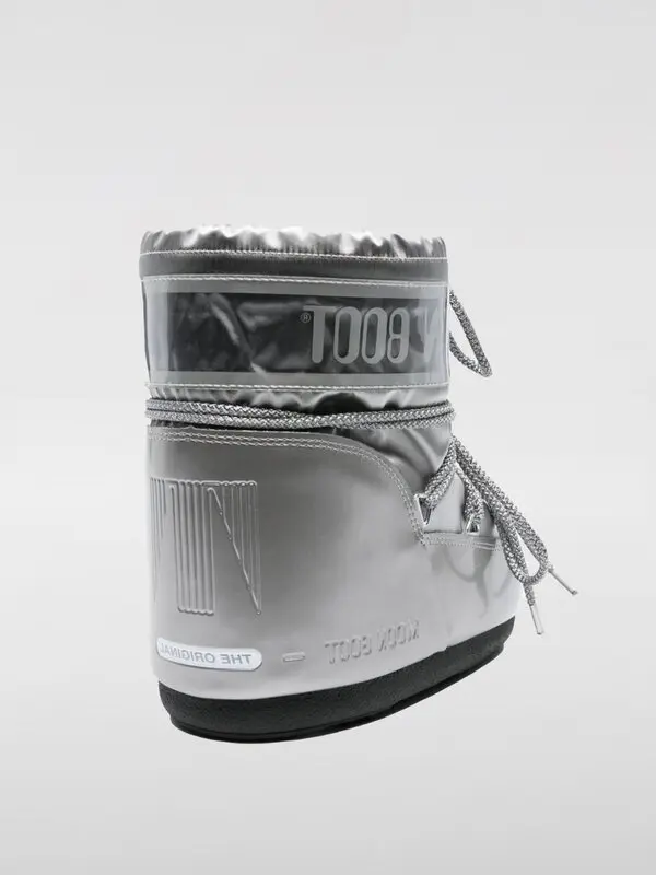 Moon Boot Lace-up Boots - Silver