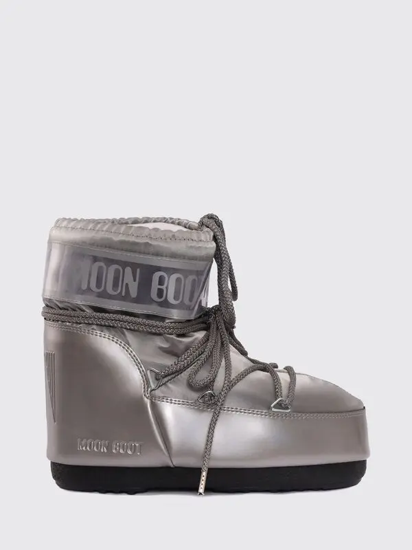 Moon Boot Lace-up Boots - Silver