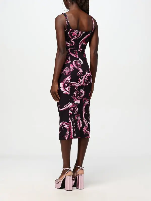 Versace Printed Sleeveless Midi Dress