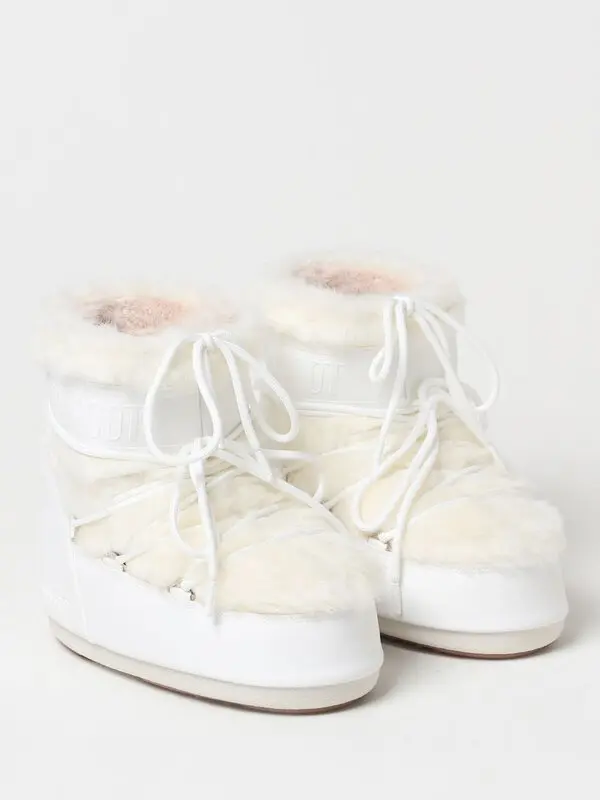 Moon Boot Lace-up Boots - White