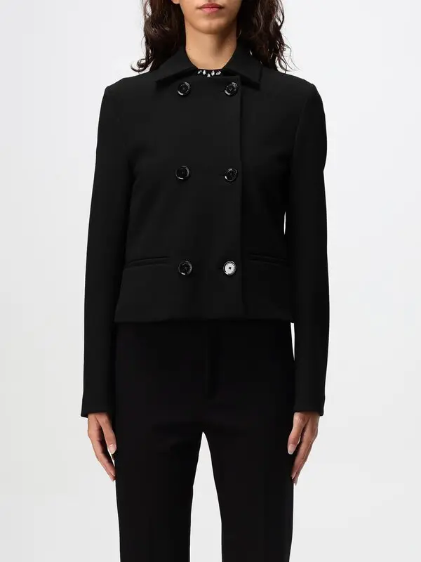 Liviana Conti Double Breasted Jacket - Black