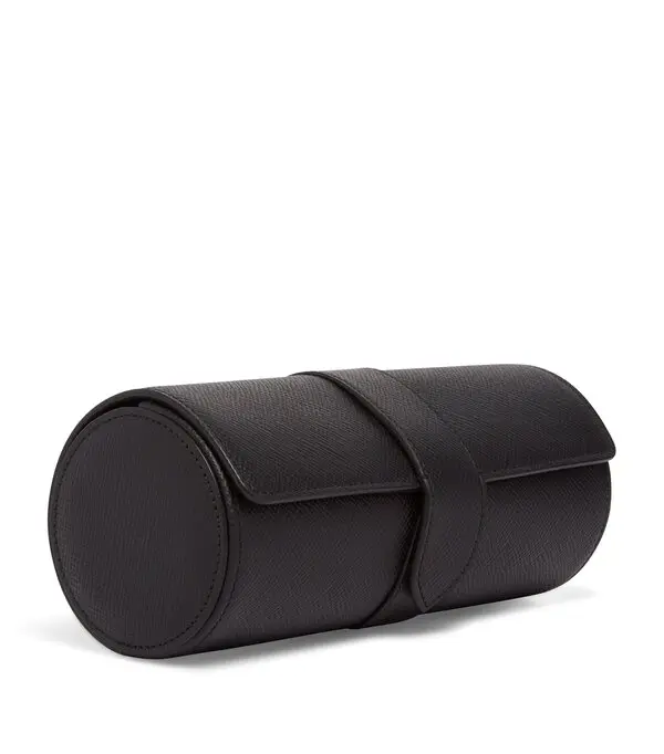 Smythson Panama Leather Watch Roll