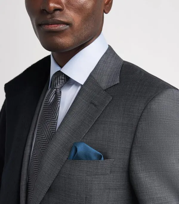Giorgio Armani Mulberry Silk Pocket Square