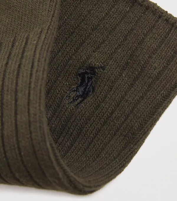 Polo Ralph Lauren Cotton-blend Crew Socks - Green