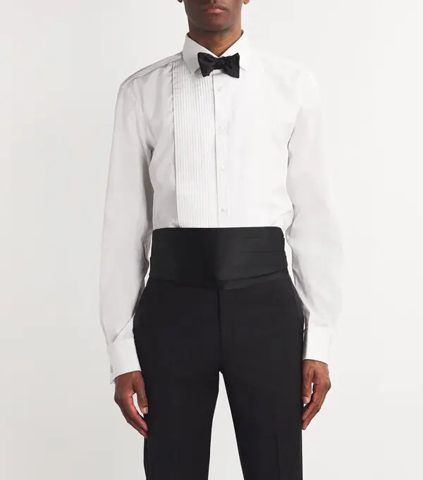 Giorgio Armani Silk Cummerbund - Black