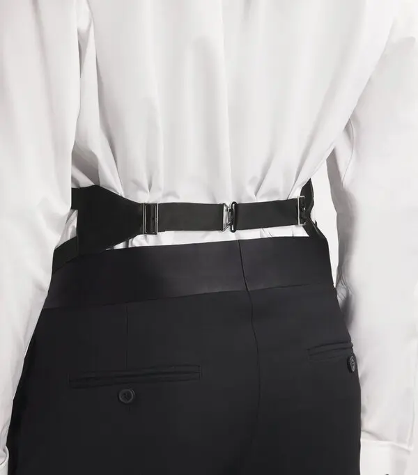 Giorgio Armani Silk Cummerbund - Black