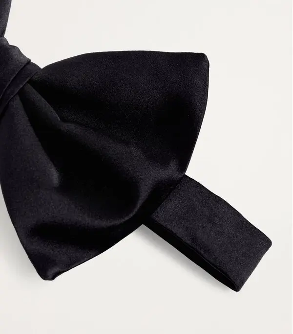 Giorgio Armani Silk Bow Tie - Blue