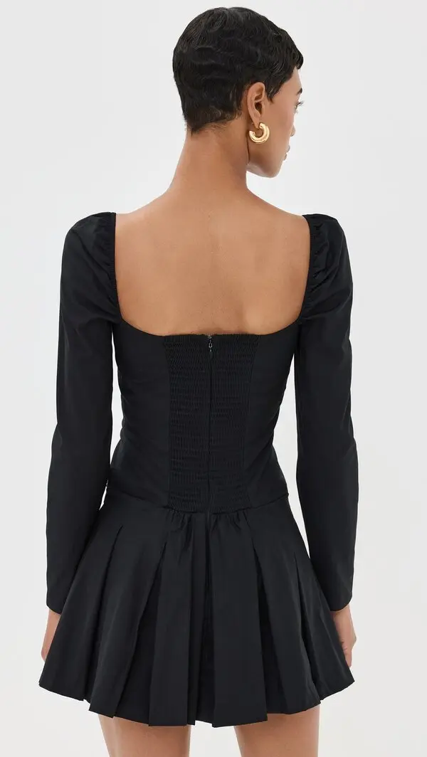 Reformation Luella Mini Dress In Black - 60% Off | Editorialist