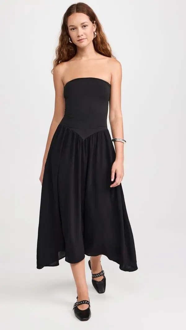 RESA Mackenzie Midi Dress - Black