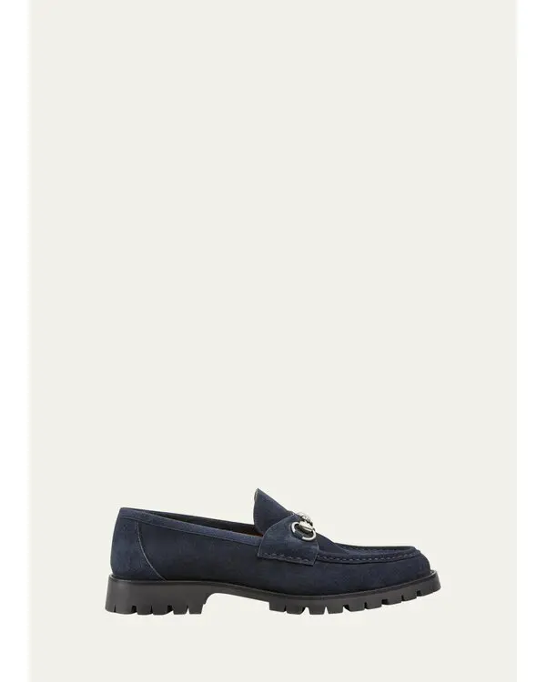 Gucci Suede Horsebit Loafers
