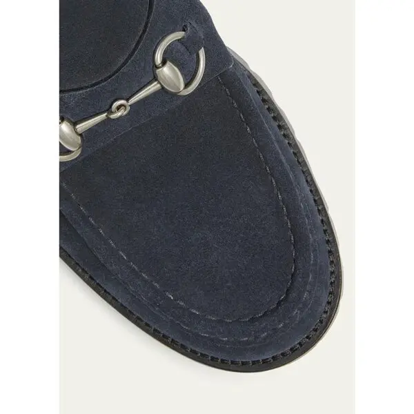 Gucci Suede Horsebit Loafers