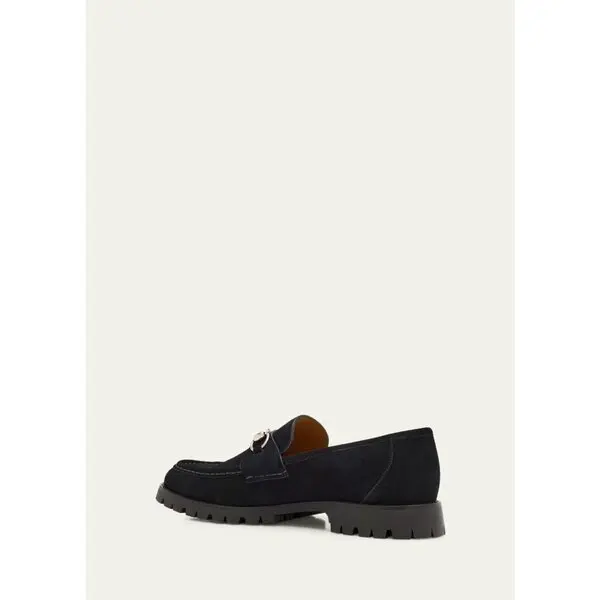 Gucci Suede Horsebit Loafers