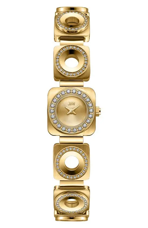 JBW Chasm Crystal Bracelet Watch - 18k Gold