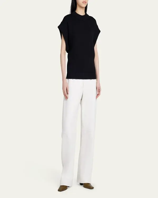 Bottega Veneta Short Sleeve Wool Sweater