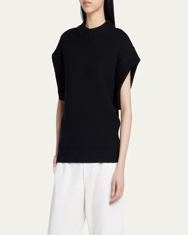 Bottega Veneta Short Sleeve Wool Sweater