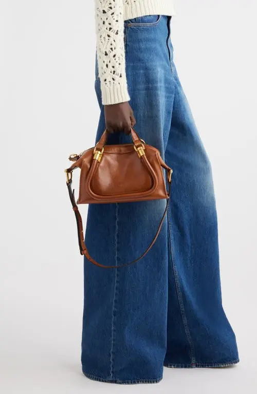 Chloé Paraty 24 Leather Shoulder Bag - Clay Brown