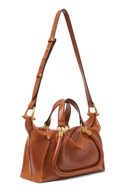 Chloé Paraty 24 Leather Shoulder Bag - Clay Brown