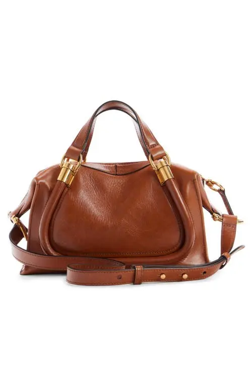 Chloé Paraty 24 Leather Shoulder Bag - Clay Brown