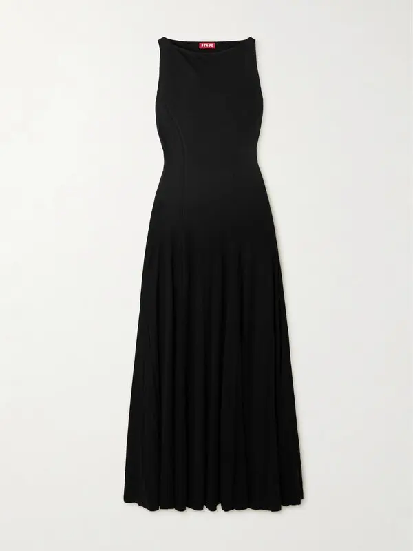Staud Gramercy Pleated Maxi Dress