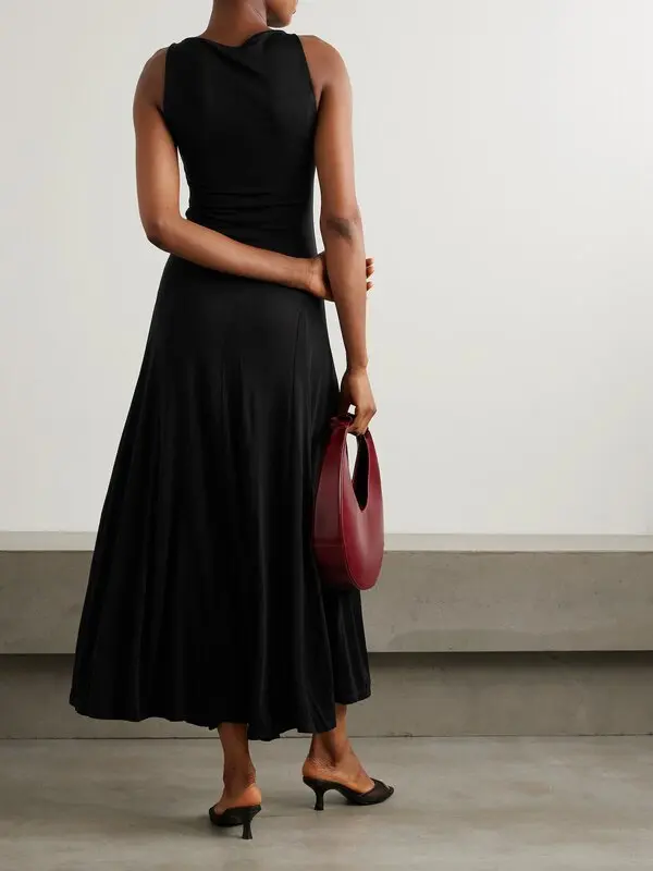 Staud Gramercy Pleated Maxi Dress